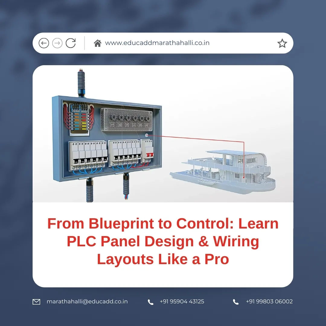 PLC Panel Wiring Design | EduCADD Marathahalli